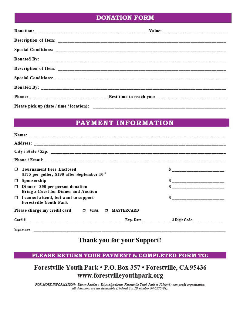 Golf Registration – Forestville Youth Park Golf Registration – Forestville Youth Park